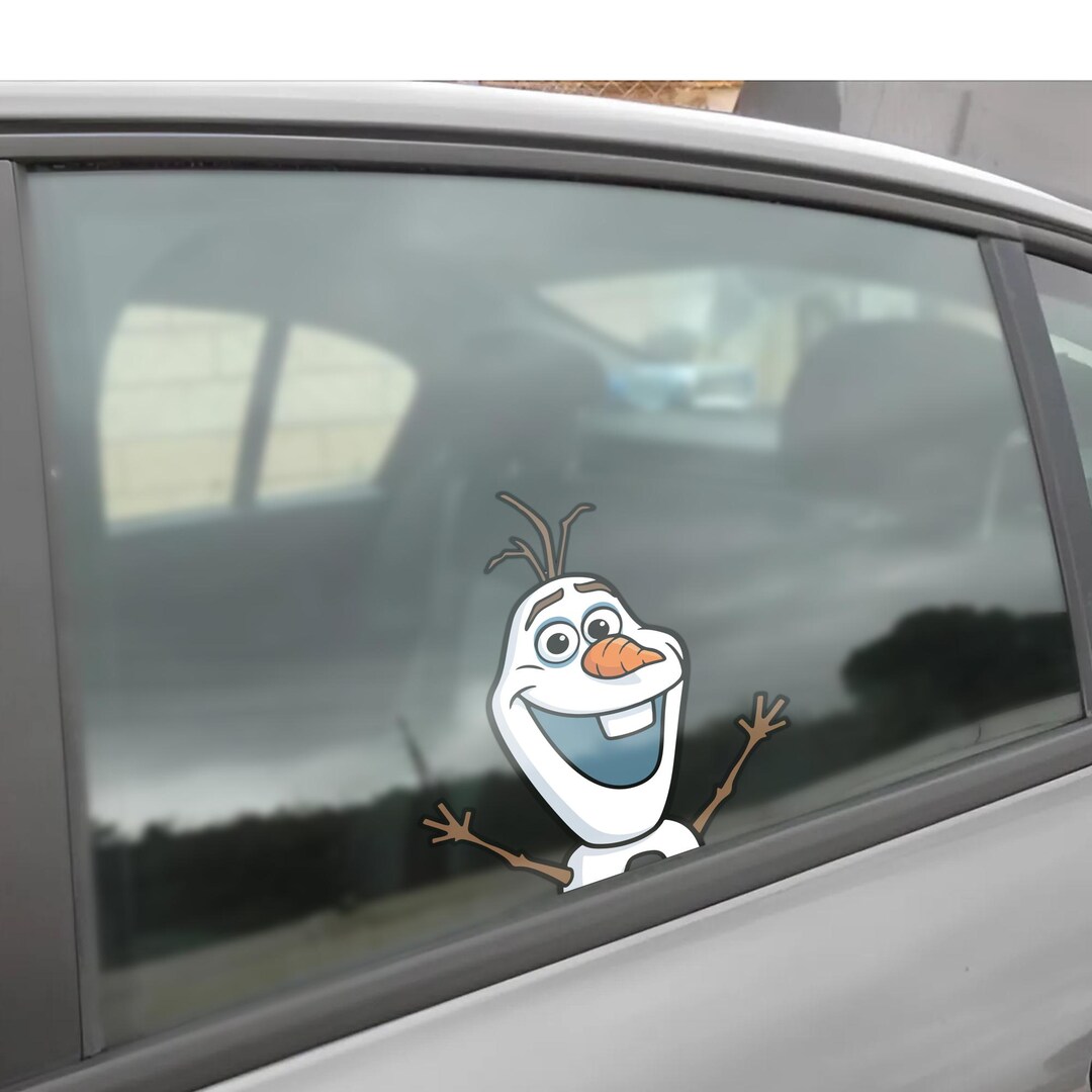Frozen Olaf Peeking Peekaboo Peeker Peeking Car Window Decals, Bumper ...