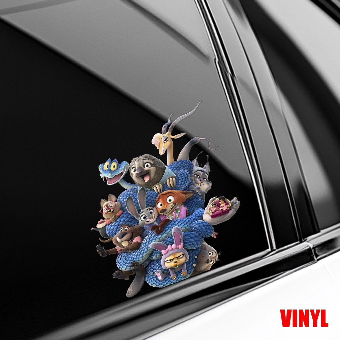 Zootopia Peeker Sticker,judy and Nick Sticker,disney Zootopia Sticker ...
