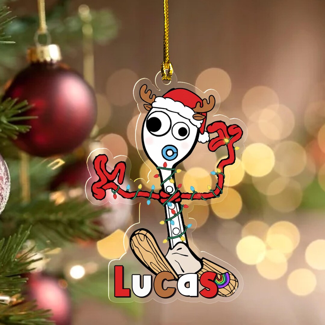 Personalized Toy Story Forky Acrylic Ornament, Toy Story Christmas ...