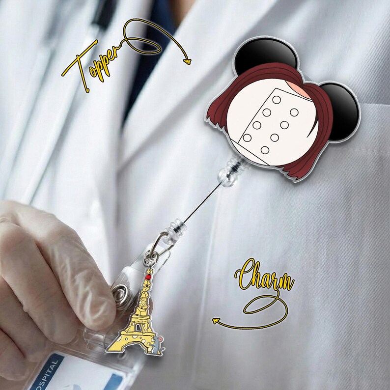 Remy Ratatouille Badge Reel, Cute Chef Mouse ID Clip, Pixar Disney ...