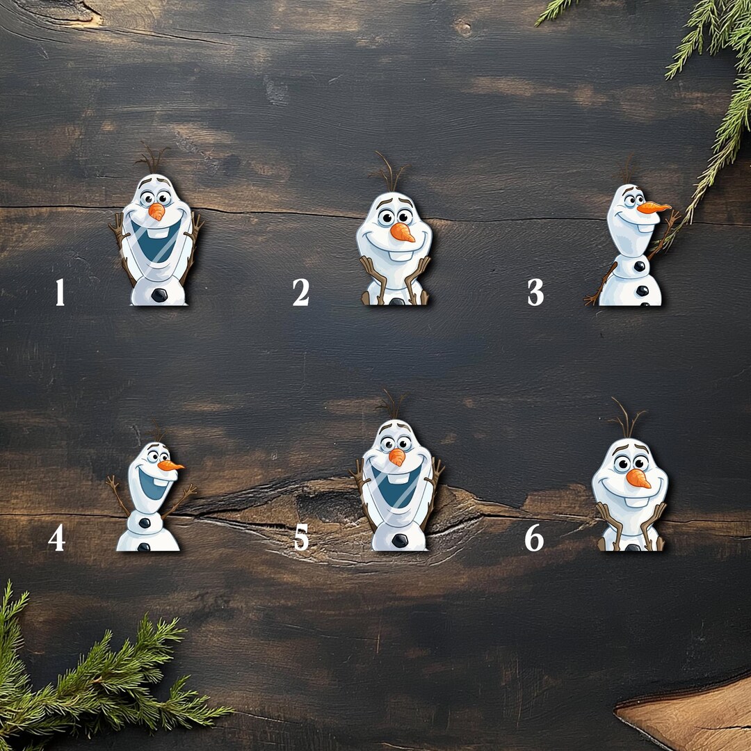 Frozen Olaf Peekaboo Peeker Peeking Car Window Decal, Bumper Waterproof ...