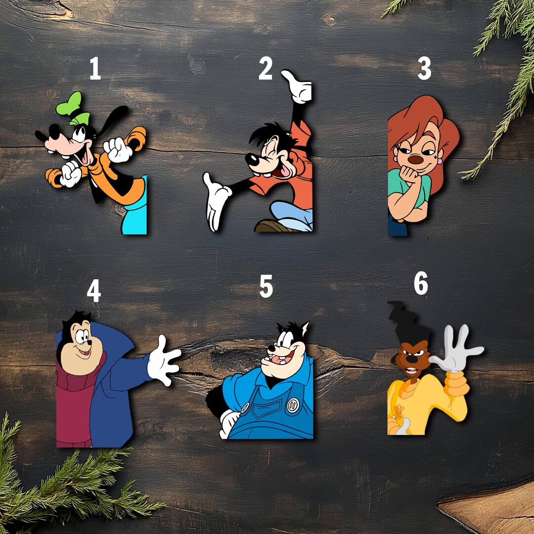 Funny Goofy Peekaboo Sticker Car Window Decal, Bumper Waterproof Vinyl ...