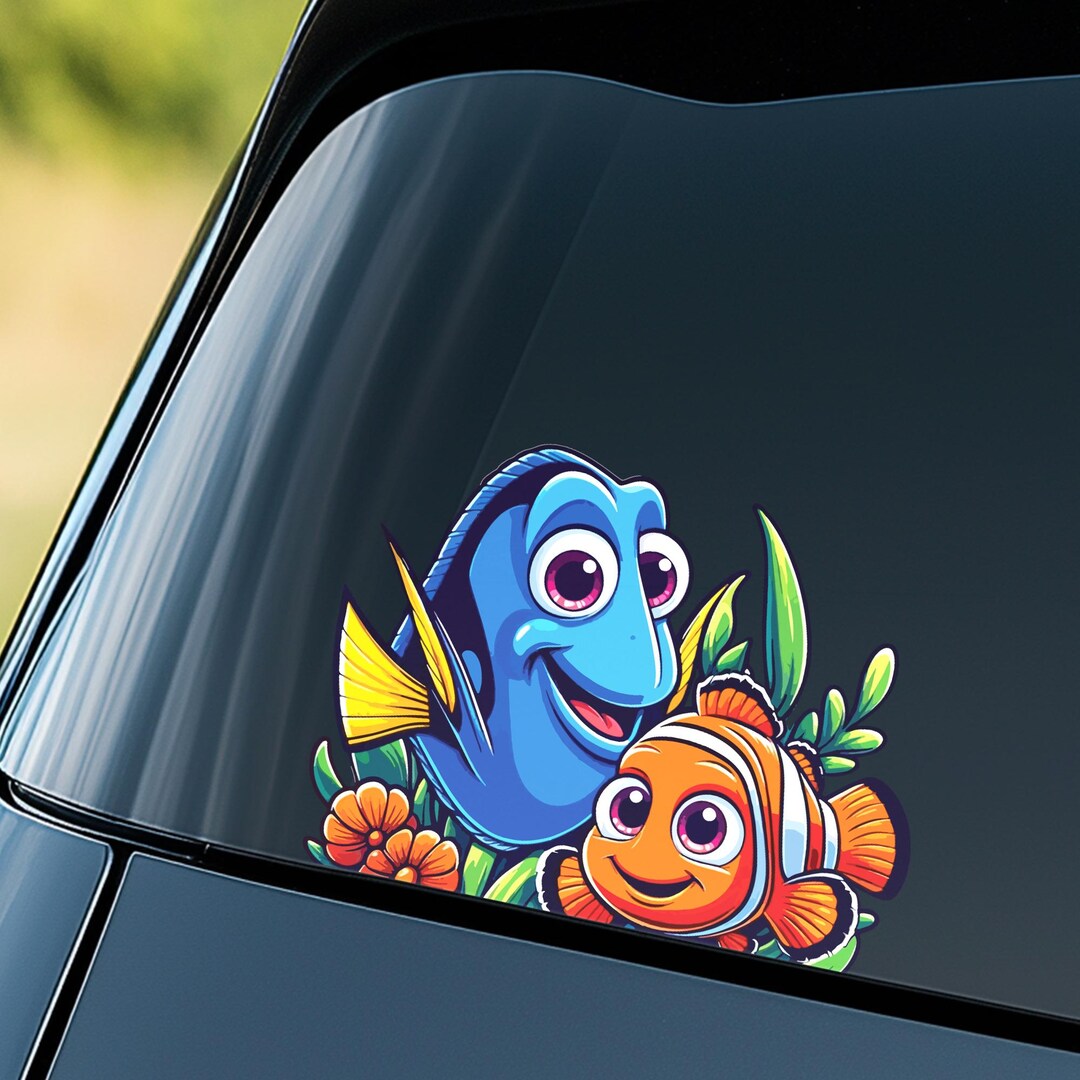 Disney Finding Nemo Peekaboo Peeker Peeking Car Window Decals - Bumper ...