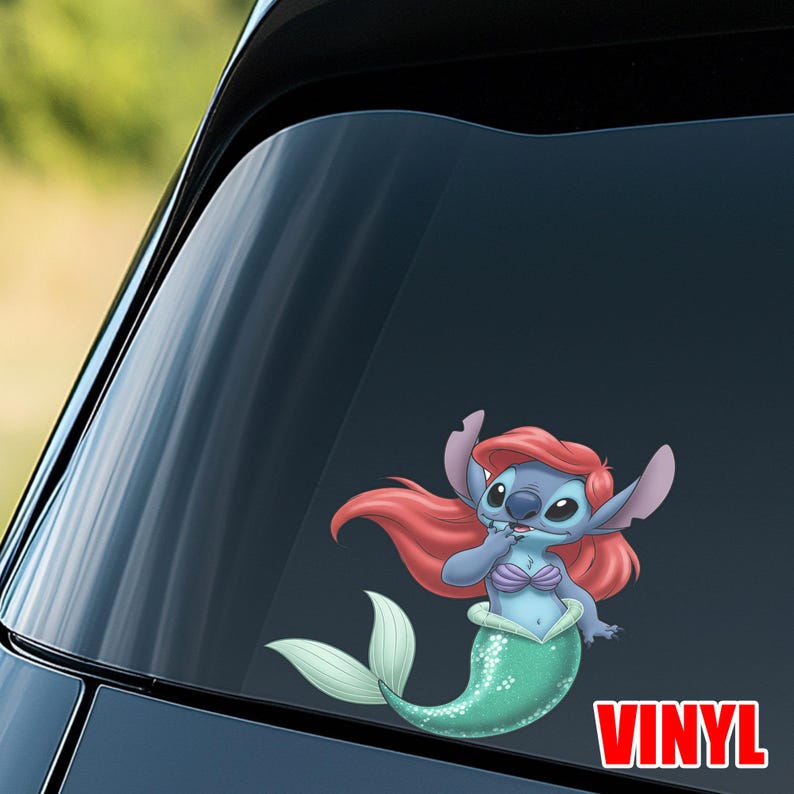 Disney Stitch Sticker Waterproof Vinyl Peeker Decal Pack, Cute Car ...