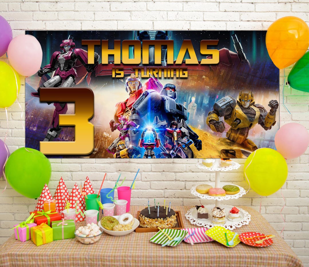 Custom Rescue Bots Birthday Banner, Transformers Birthday Party ...