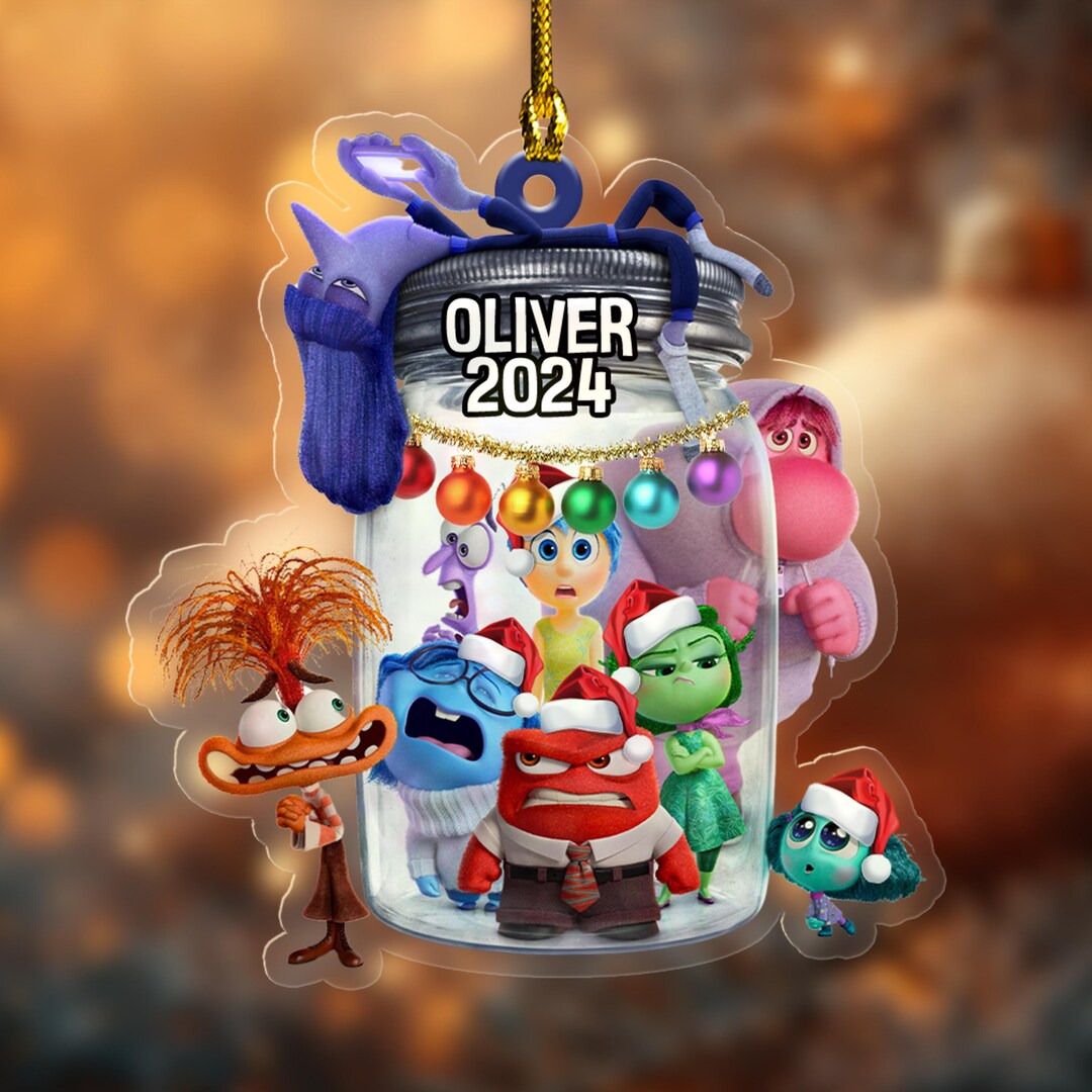 Personalized Inside Out Ornament, Disney Inside Out 2 Characters ...