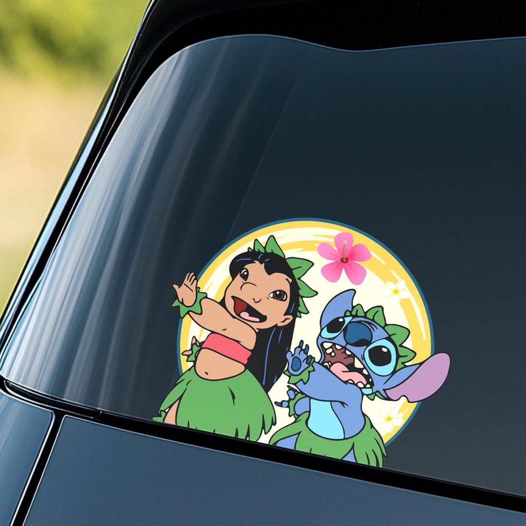 Stitch Peeker Peeking Sticker Car Decals Waterproof Weatherproof Vinyl ...