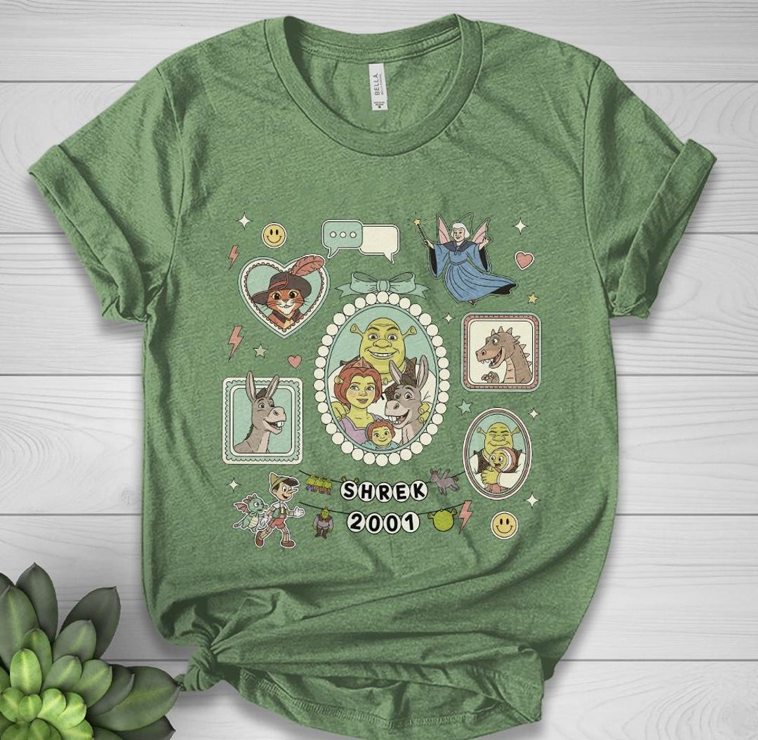 Retro Coquette Bow Shrek Shirt, Shrek Can't Today I'm Swamped Shirt ...