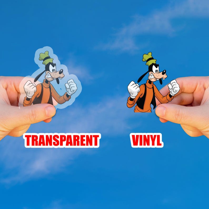 Funny Goofy Peeking Car Window Decal - Bumper Waterproof Vinyl Sticker ...