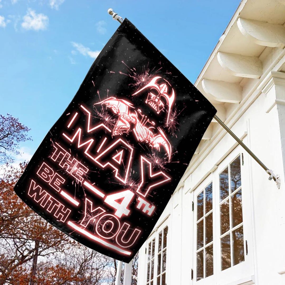 Star Wars May the 4th Be With You Flag, Galaxy Edge Banner, Darth Vader ...