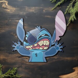 Disney Stitch Peekaboo Sticker, Peeker Peeking Car Window Decals ...