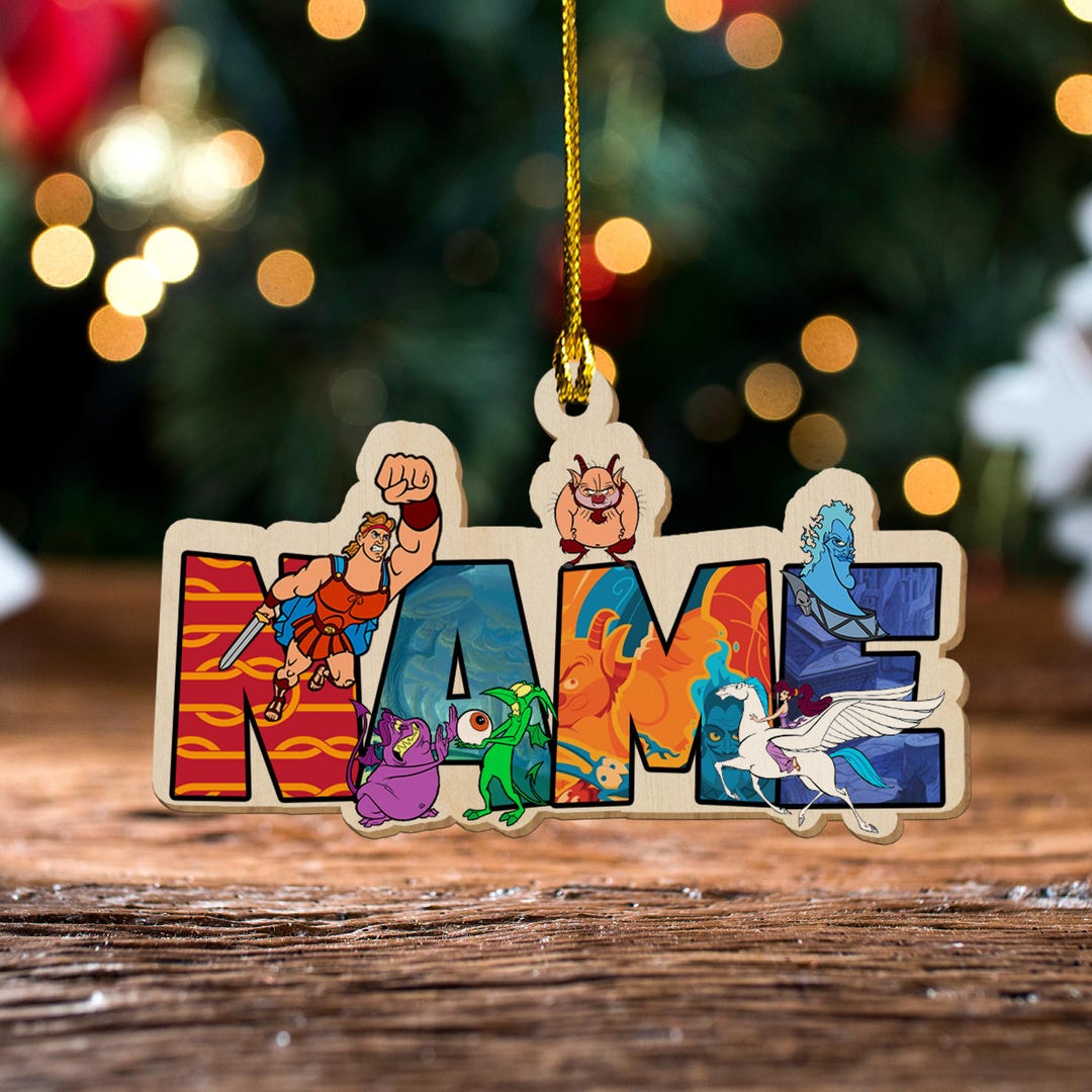 Personalized Hercules Christmas Ornament, Hercules Character Theme ...