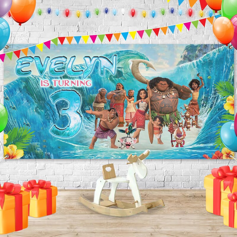 Moana Backdrop - Etsy