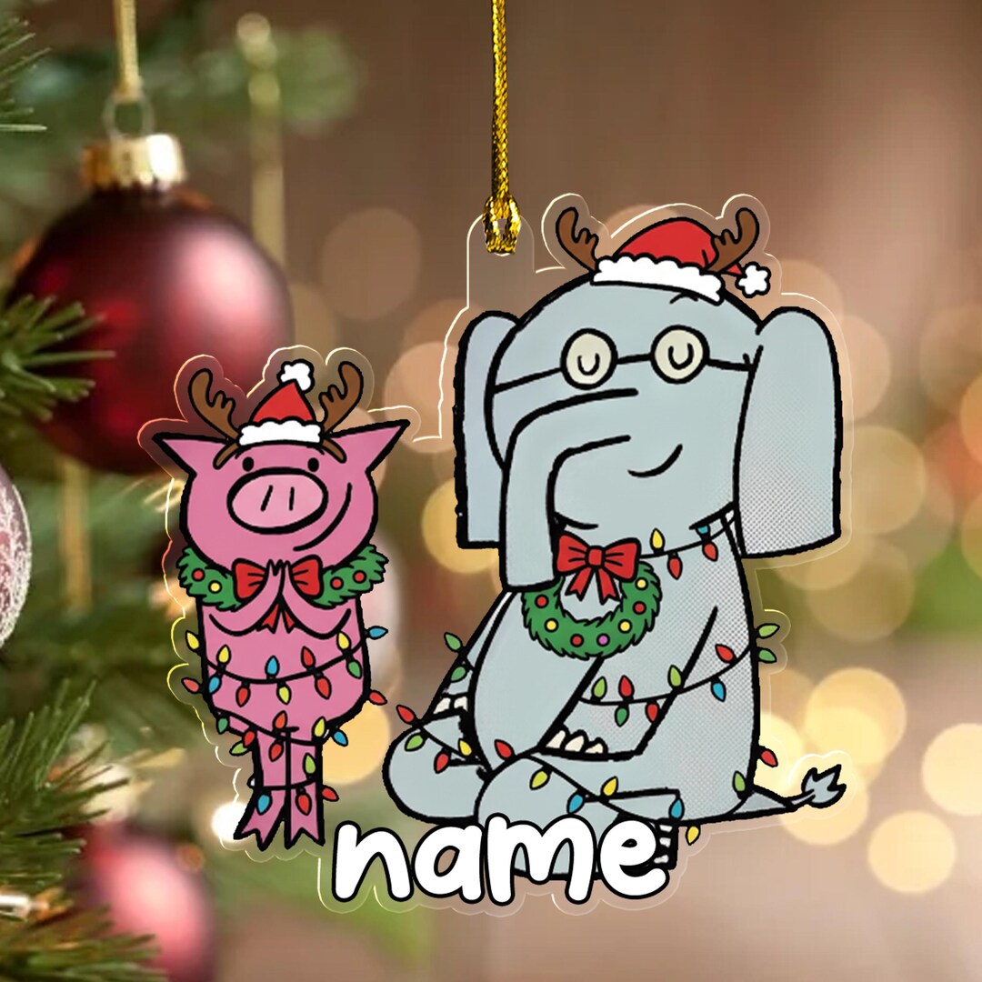 Elephant and Piggie Ornament, Piggie Ornament, Elephant Piggie Pigeon ...