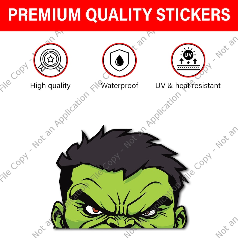 Incredible Hulk Peeking Peek Peekabo Peekers Bumper Window Vinyl Decal ...