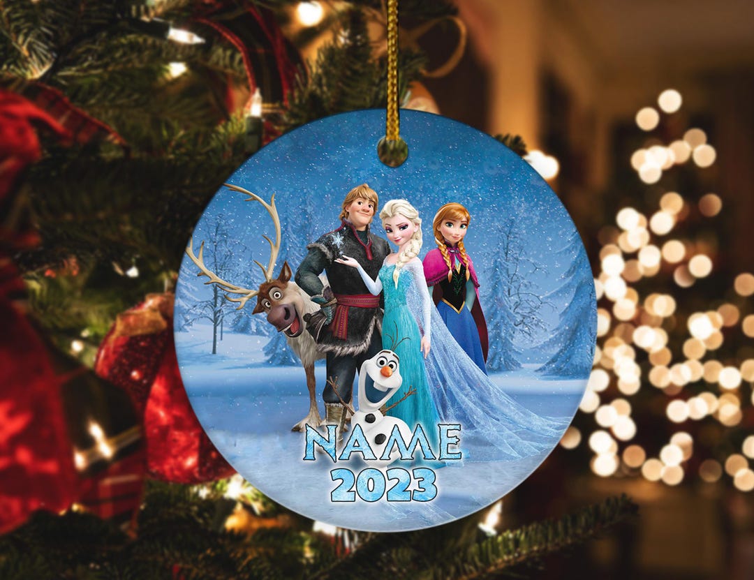 Disney Custom Frozen Christmas Ornament, Elsa Christmas Ornament, Elsa ...