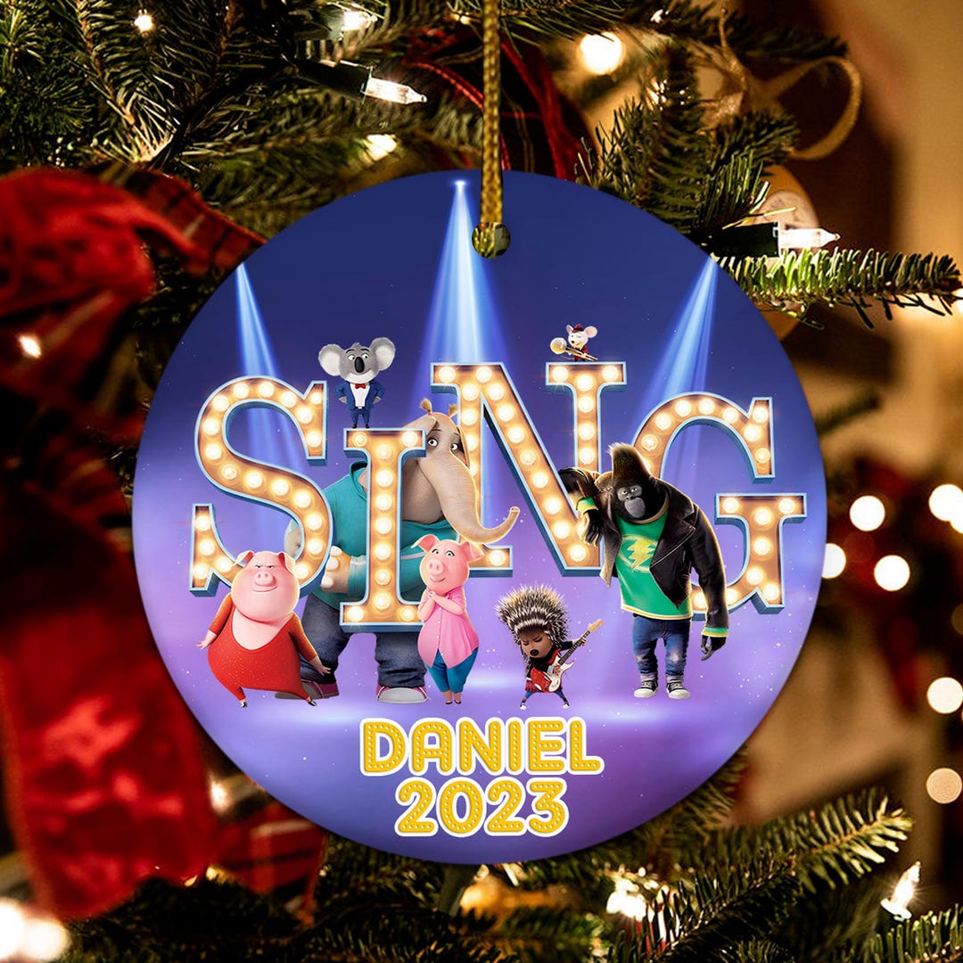 Personalized Sing Pig Movie Ornament, Sing Pig Characters Ornament ...
