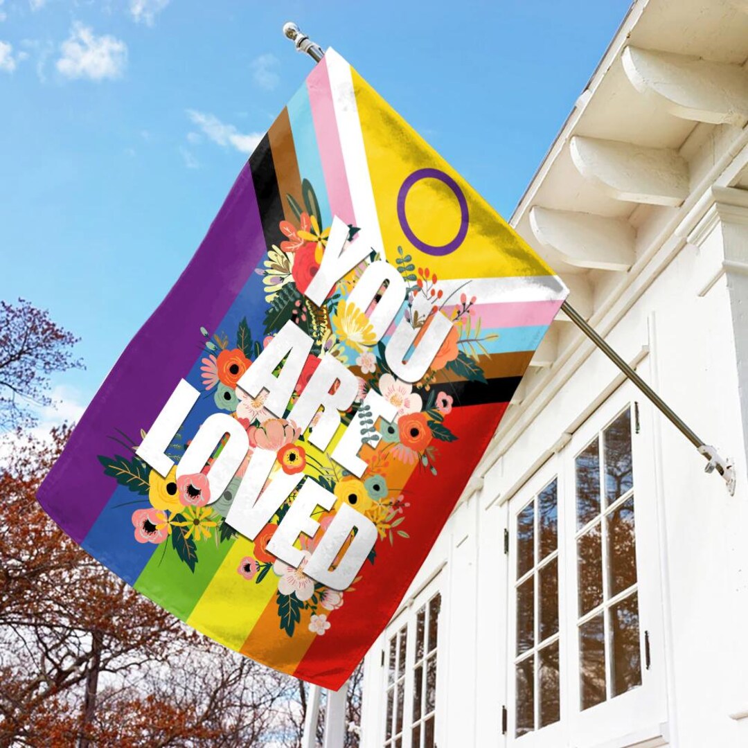 You Are Loved Pride Flag - LGBTQ Support Rainbow Flag, LQBT Pride Flag ...