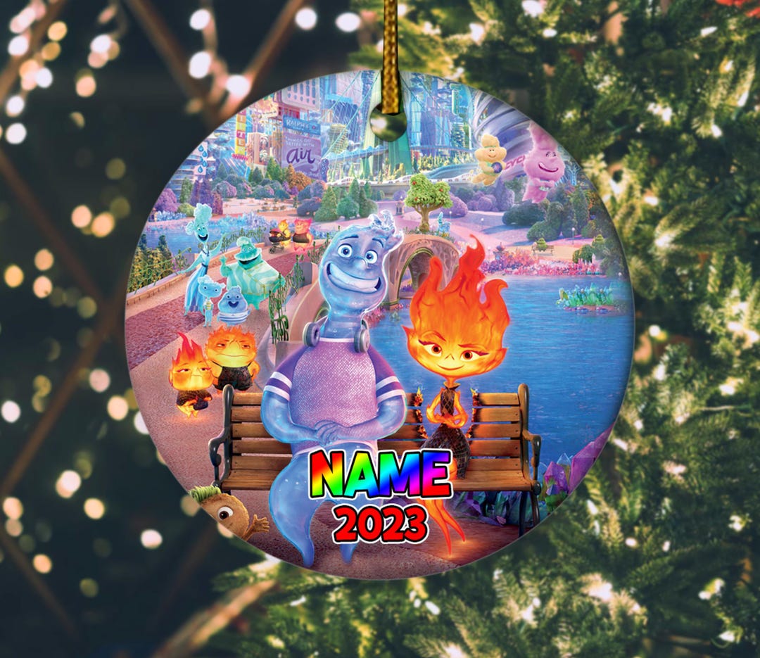 Ember and Wade Ornament/disney Elemental Ornament/disney Elemental ...