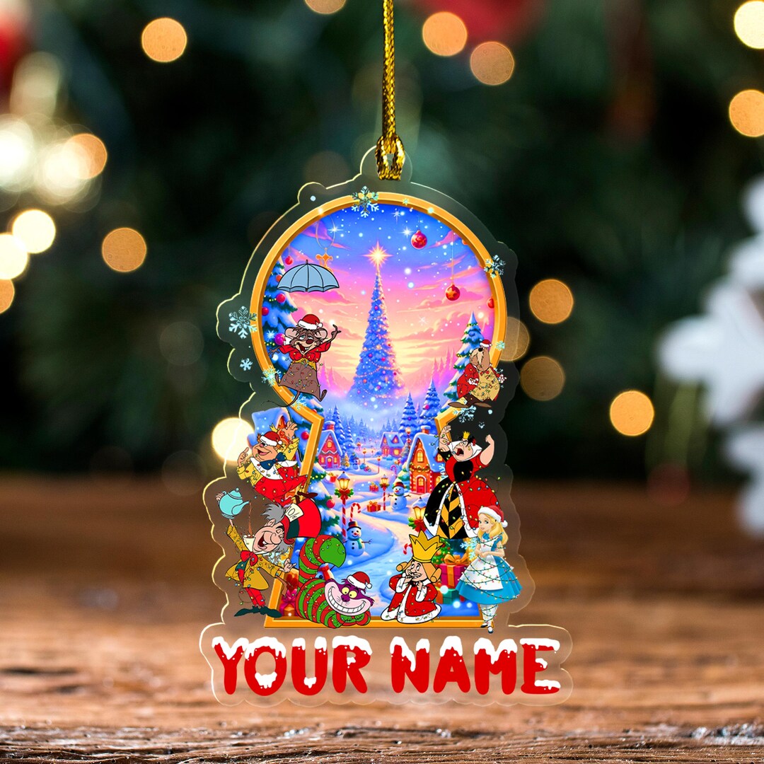 Personalized Alice in the Wonderland Christmas Ornament, Alice ...