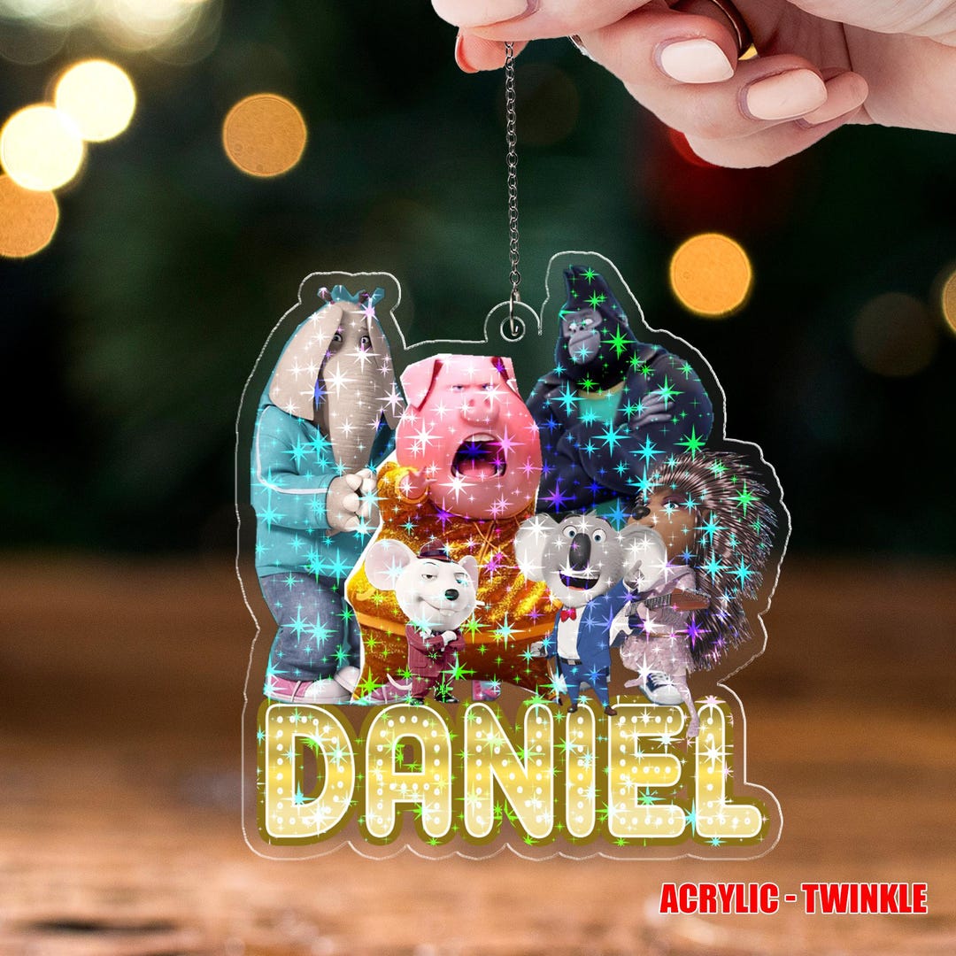 Personalized Sing Pig Cutout Ornament/sing Pig Ornament/sing Christmas ...