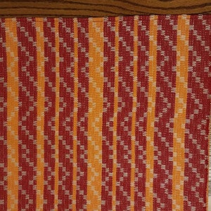 Handwoven Table Runner in Red and Orange | Etsy
