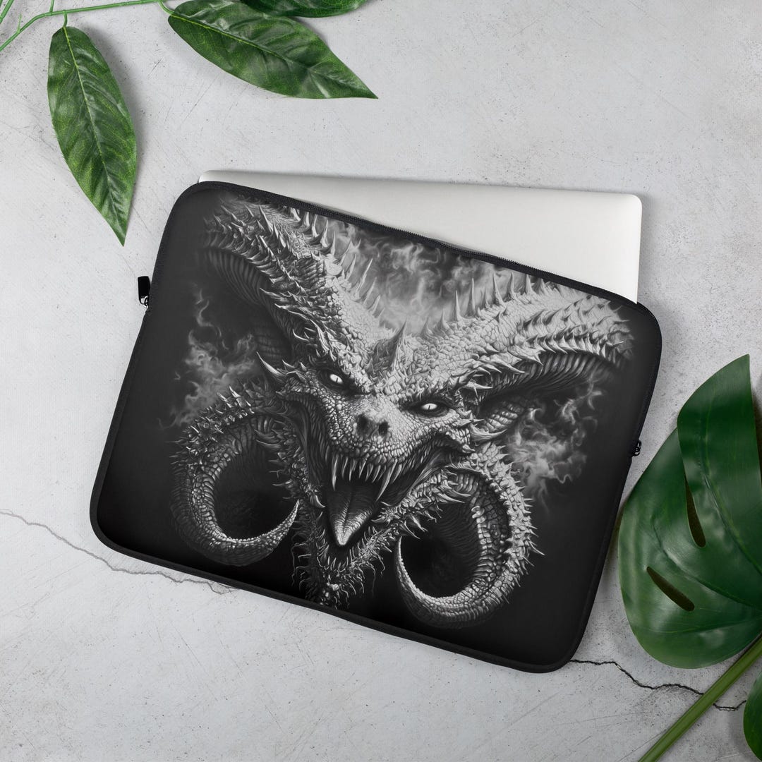 Abyssal Sovereign – Gothic Dragon Fantasy Laptop Sleeve - Only ...