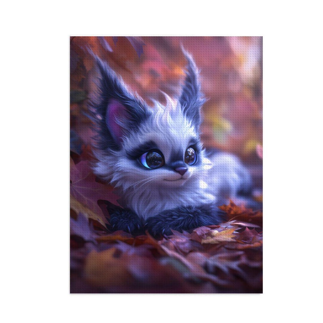 Whisker Warden Diamond Painting Kit – Autumn Forest Guardian Cat ...