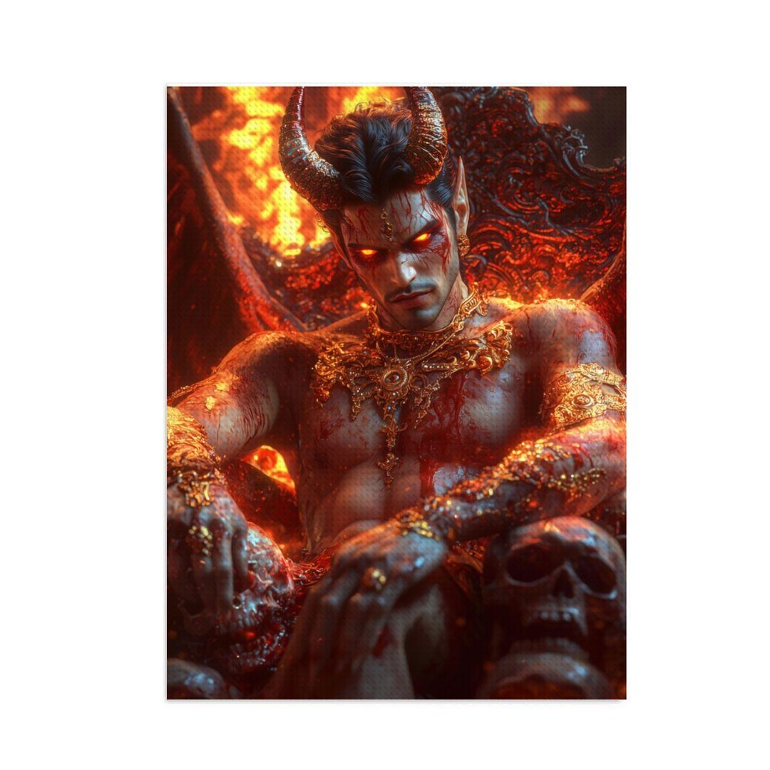 Gothic Demon Lord Diamond Painting Kit – Dark Fantasy Wall Art - Etsy