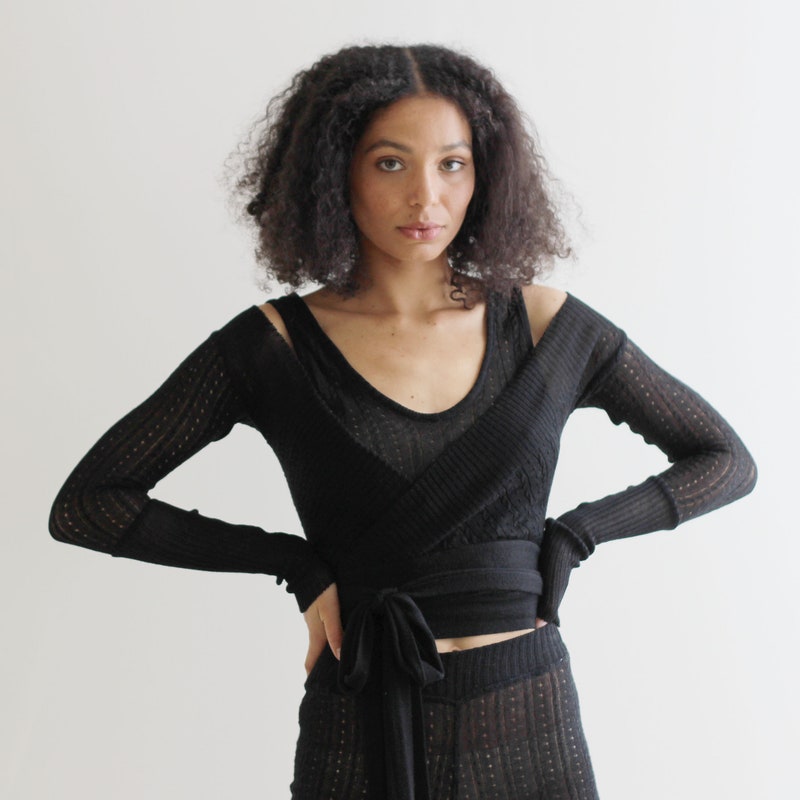Pointelle Cardigan - Etsy