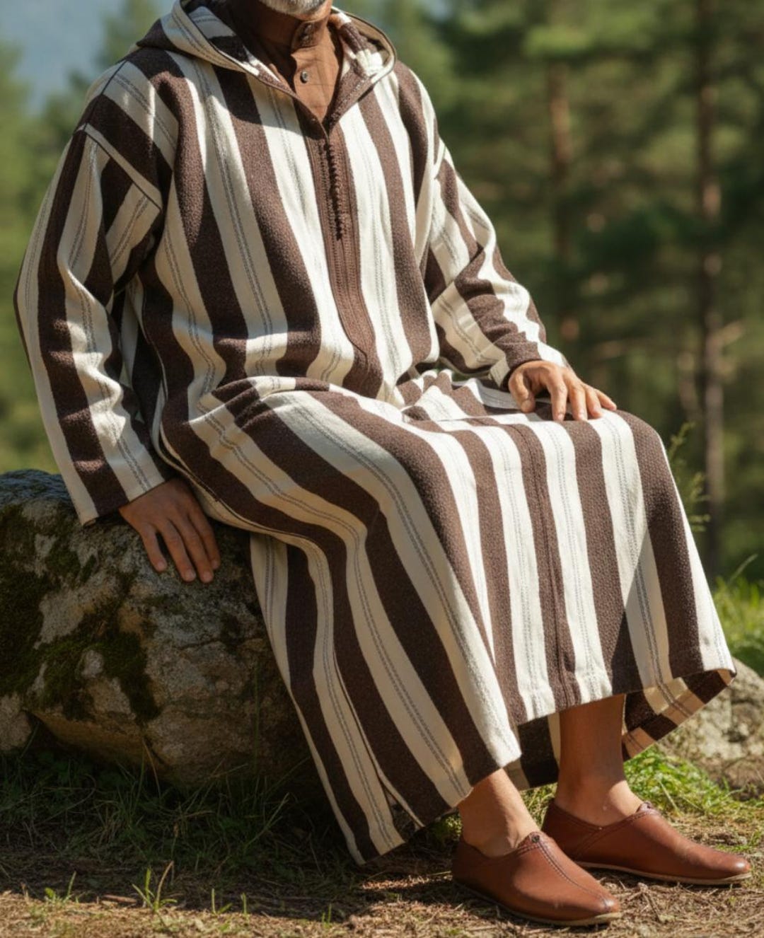 Moroccan Winter Djellaba, Winter Djellaba, Moroccan Djellaba ...