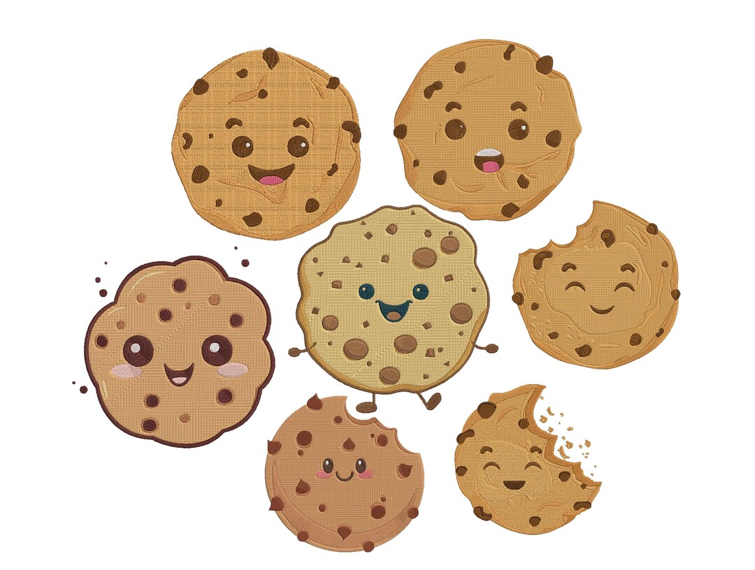 Cookie Bundle Embroidery Design, Chocolate Cookie Machine Embroidery ...