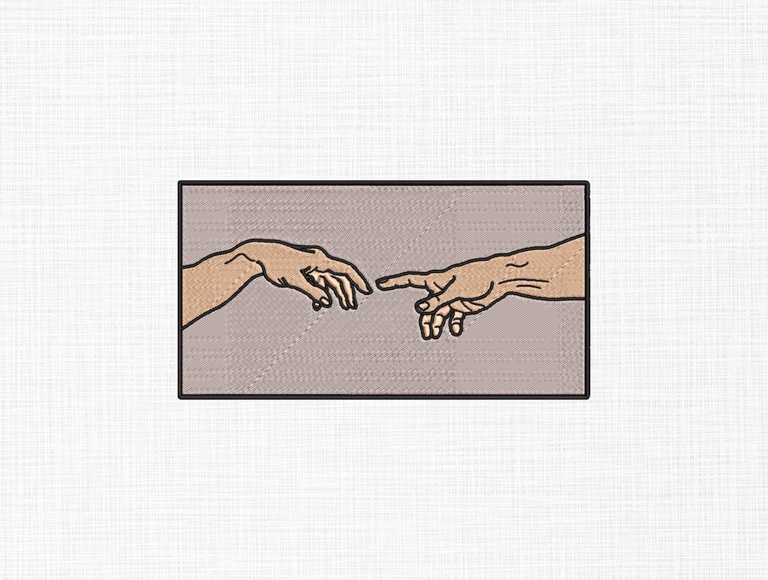 The Creation of Adam Machine Embroidery Designs, Embroidery Art ...