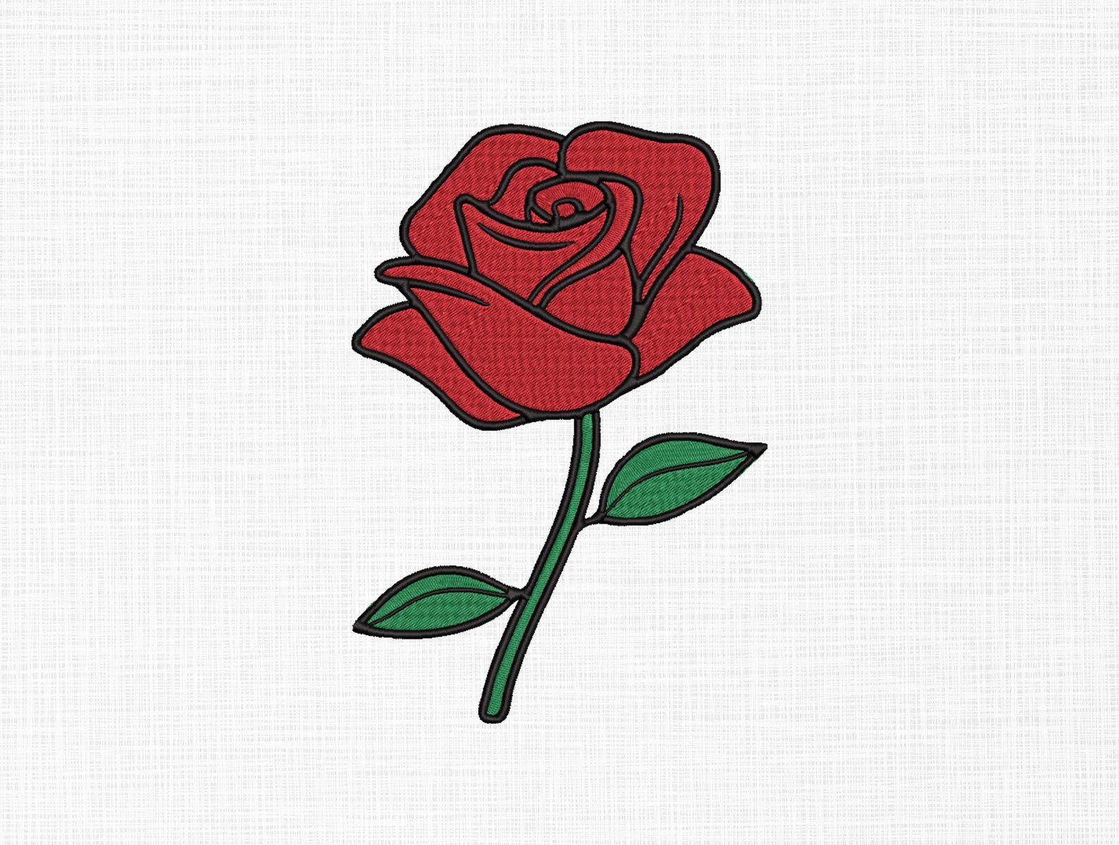 Red Rose Embroidery Design Rose Embroidery Design Flower Embroidery ...