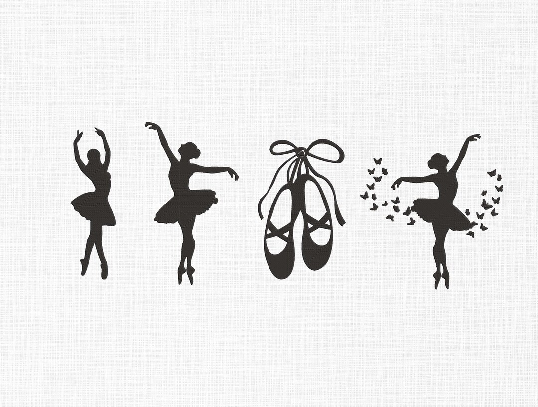 Ballerina Embroidery Designs - Ballet Dancer Embroidery Design Machine ...