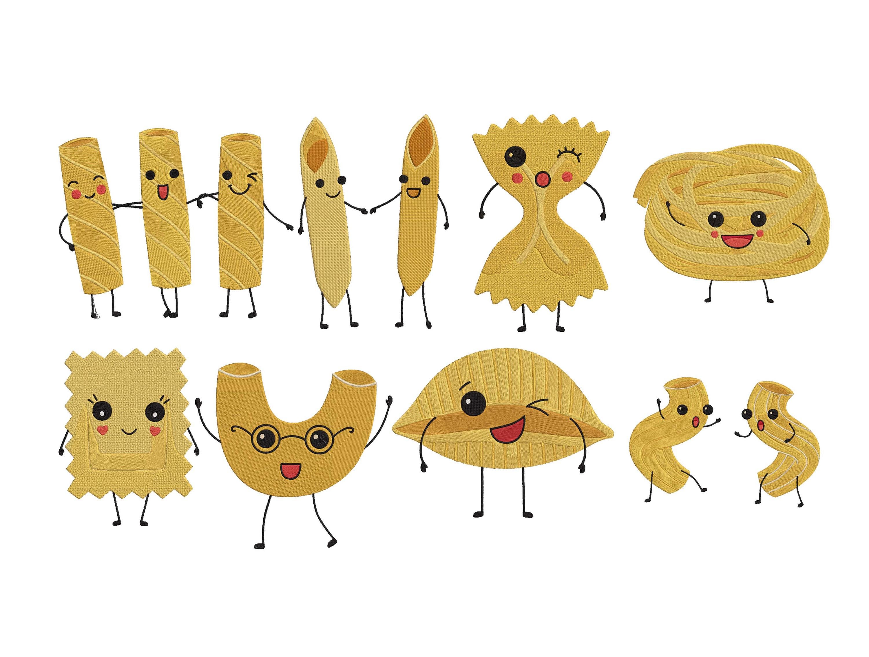Macaroni Pasta Machine Embroidery Design, Bundle Embroidery Designs ...