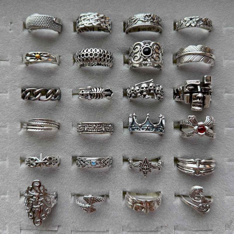 Stacking Rings Silver Alt - Etsy