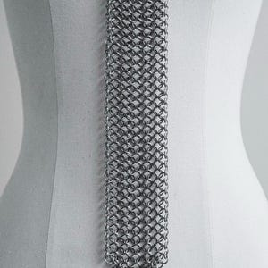 Handmade Heavy Metal Woven Tie, Trendy Metal Necktie Accessory, Gothic ...