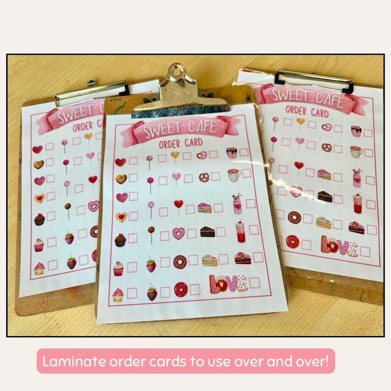 Sweet Cafe | Valentines Bakery | Pretend Play Printables | Preschool ...