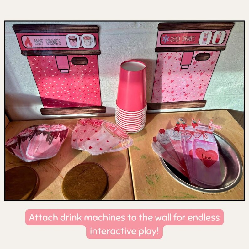 Sweet Cafe | Valentines Bakery | Pretend Play Printables | Preschool ...