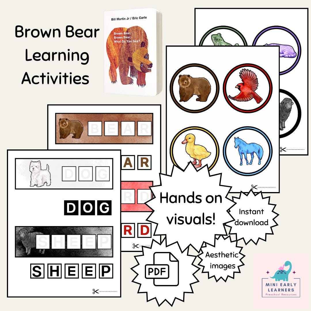 Brown Bear Learning Activities and Resources | Brown Bear Brown Bear ...