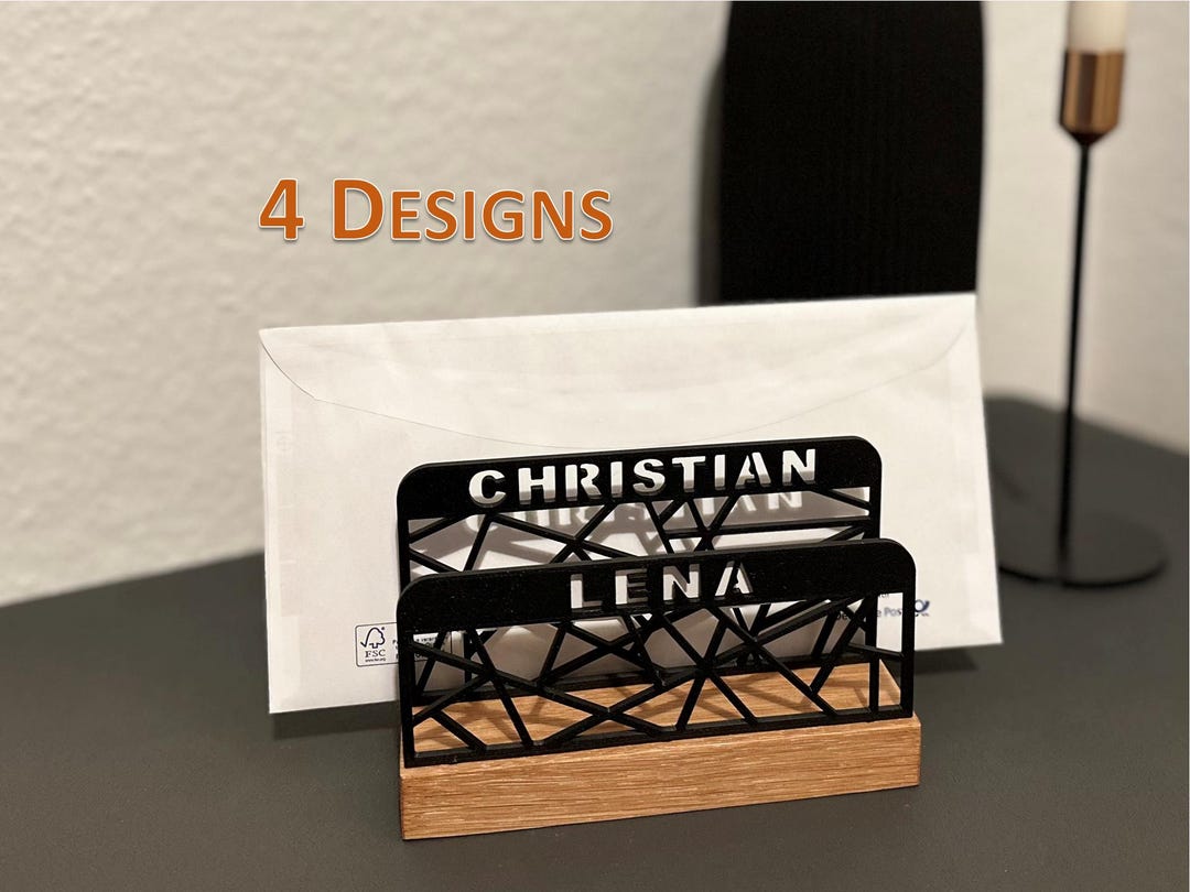 Personalized Letter Stand / Letter Tray Solid Oak - Etsy UK