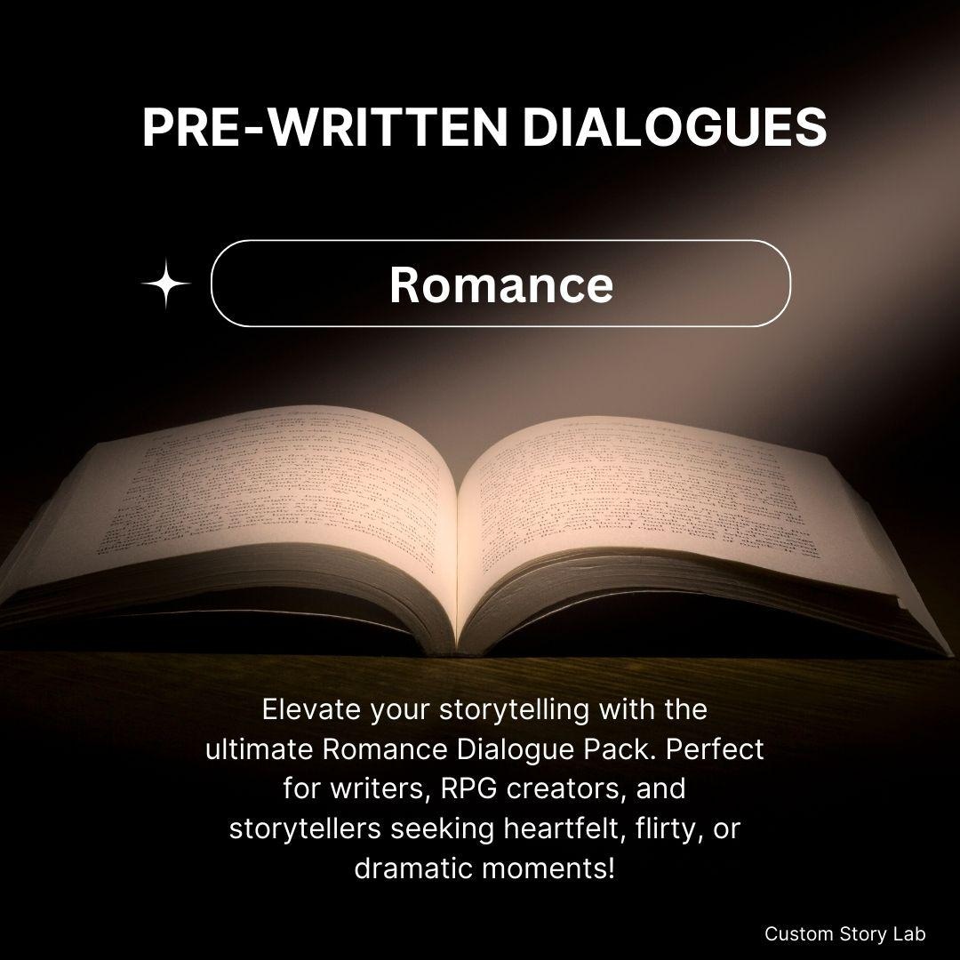 Pre-written Romance Dialogue, Romantic Story Ideas, Storytelling Tools ...