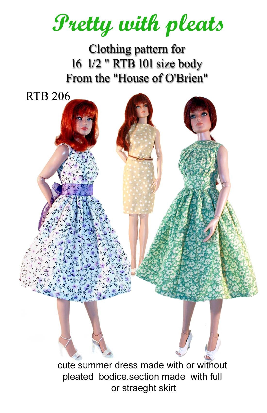 RTB101 Sewing Pattern Pretty in Pleats - Etsy