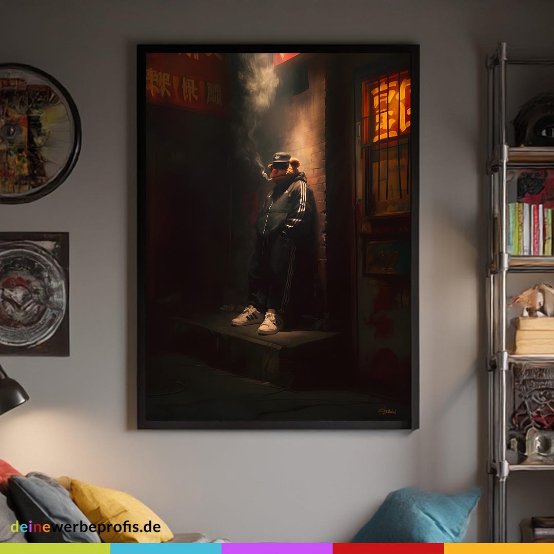 FOZZY BEAR Poster Art - Digital Download - Toduki Art Illustration ...