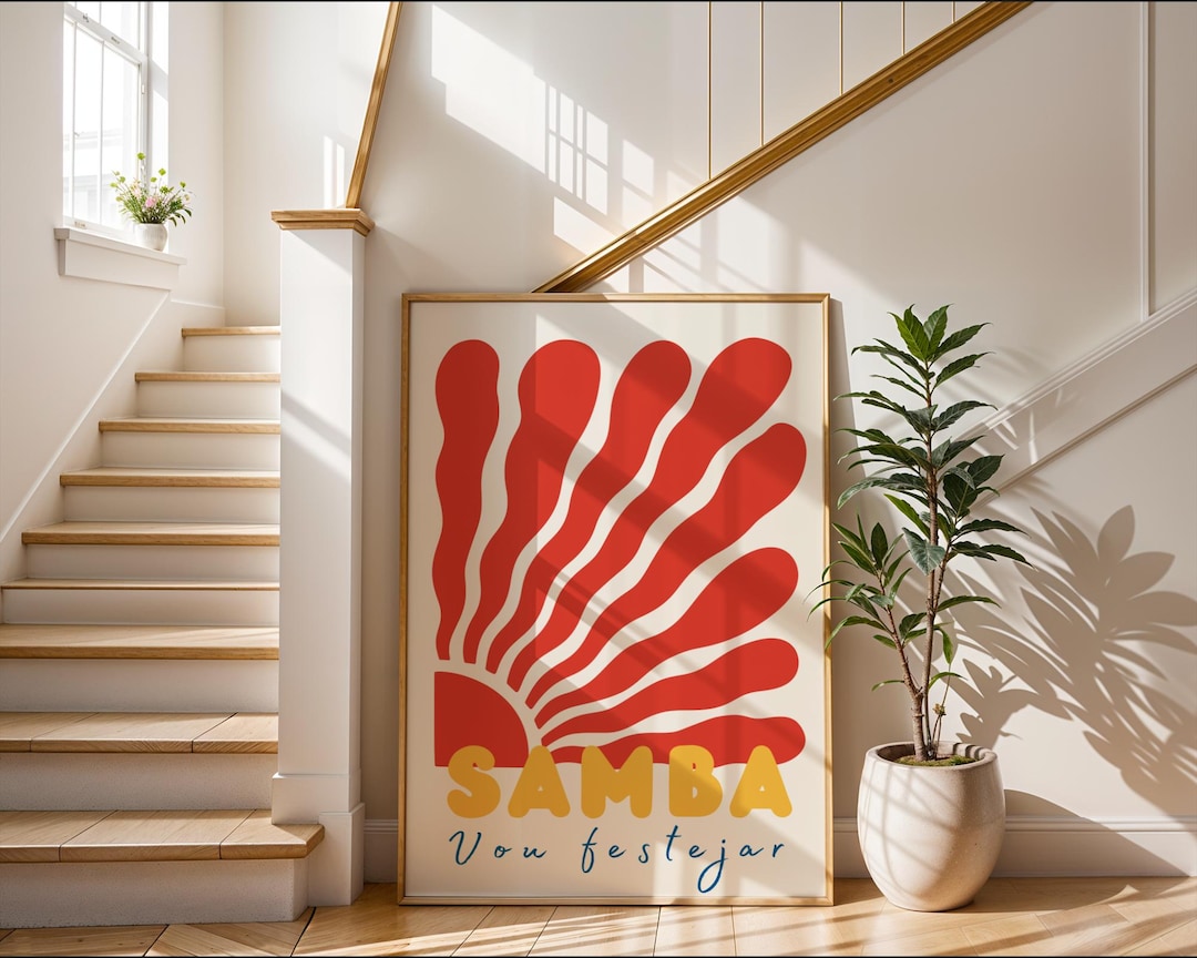 Samba Poster "vou Festejar" | Brazilian Music and Dance Wall Art ...