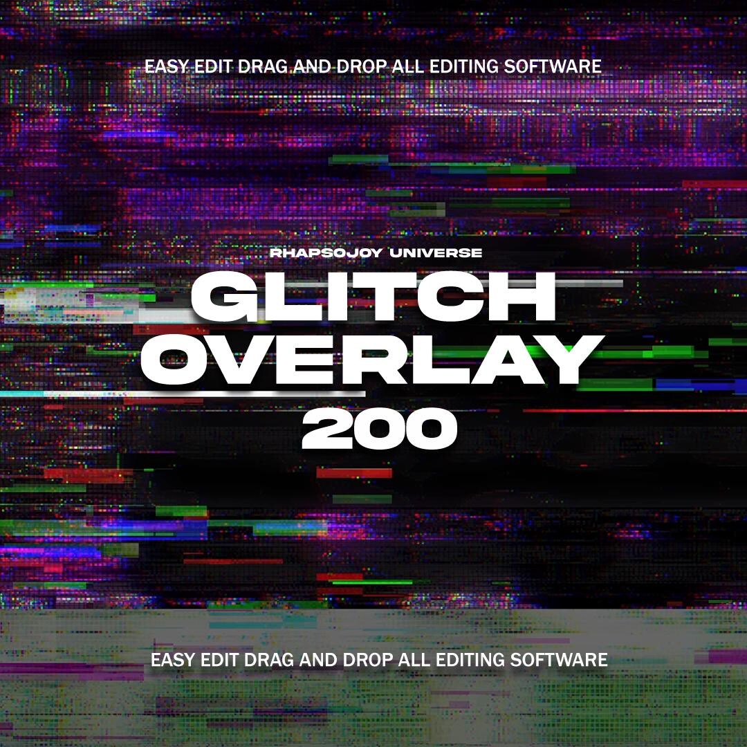200 VHS Glitch Overlays: Lo-fi Static Effects Pack (instant Download) - Etsy