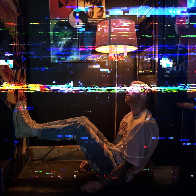 200 VHS Glitch Overlays: Lo-fi Static Effects Pack (instant Download ...