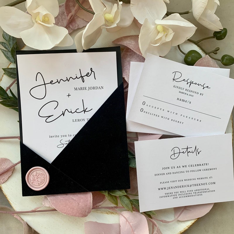 Minimal Wedding Invitation - Etsy