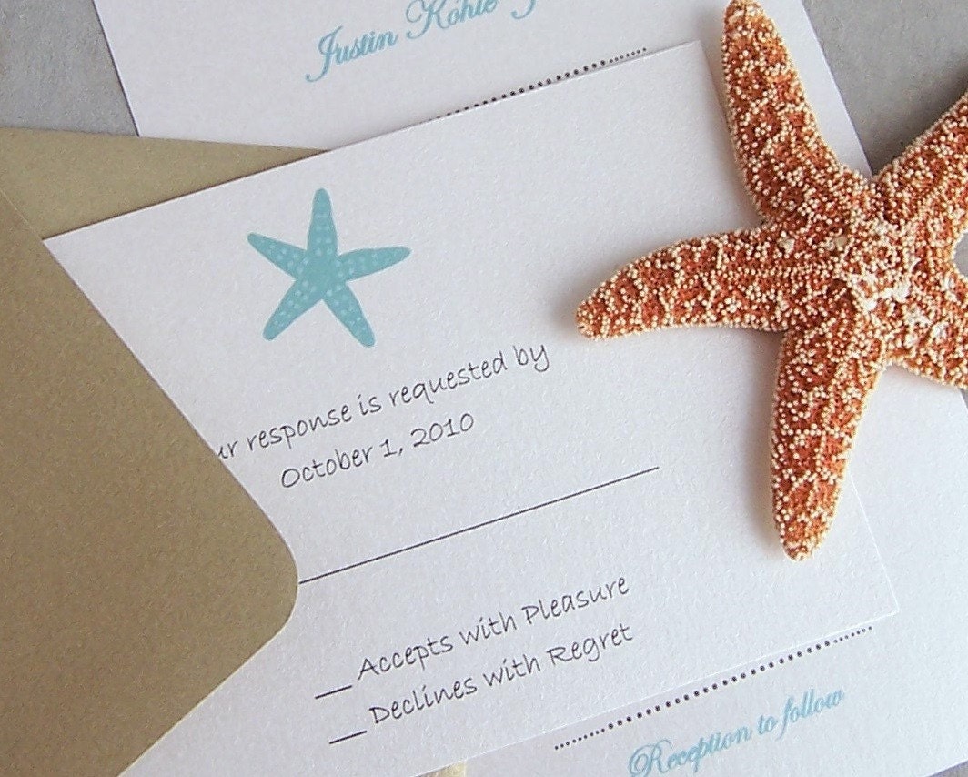 Beach Wedding Invitation: Seaside Wedding Invitation | Etsy